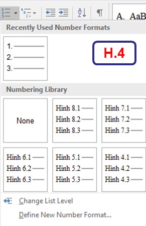 Định dạng Bullets, Numbering – Nhathacomputer.com